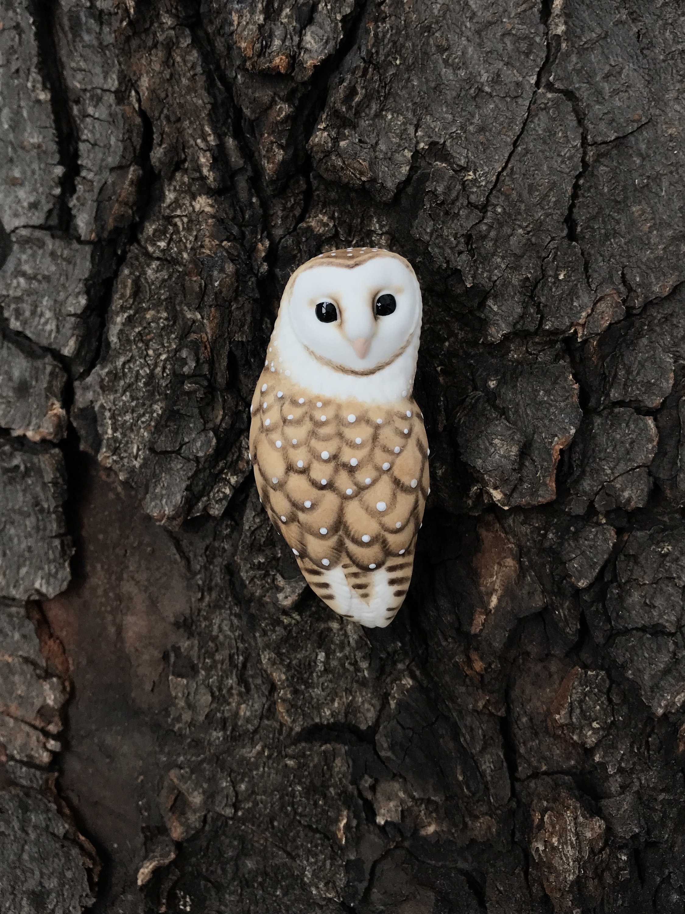Barn Owl Cabochon Necklace Animal Cabs for Beading Clay Jewelry ...
