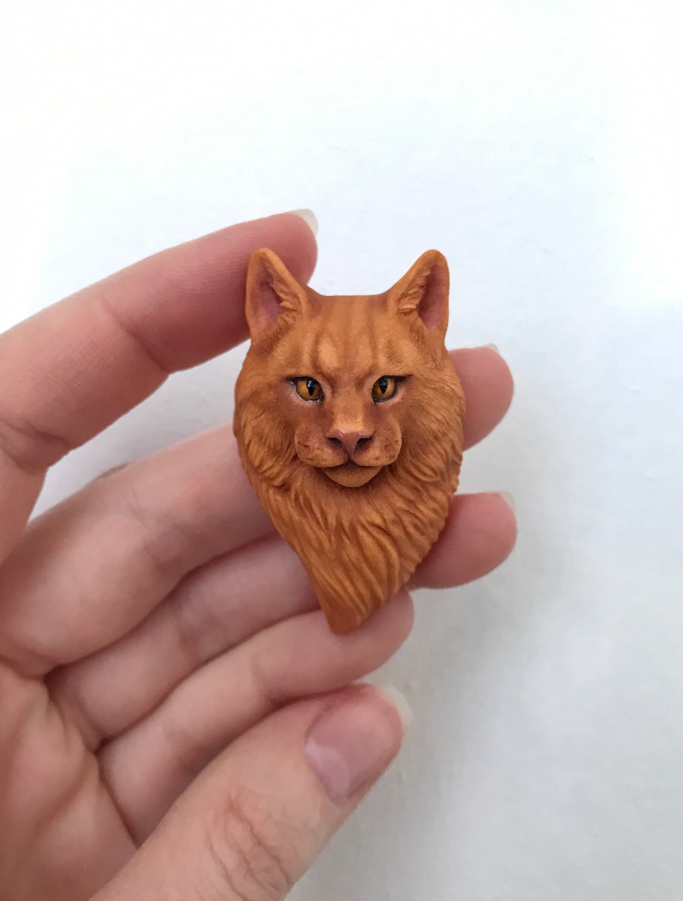 Lion Cat Cabochon Maine Coon Necklace Flatback Animal Cabs for - Etsy