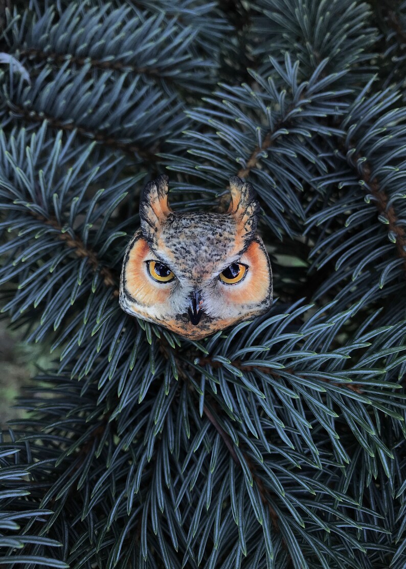 Dark Owl Cabochon Necklace Animal Flatback Cabs for Beading - Etsy