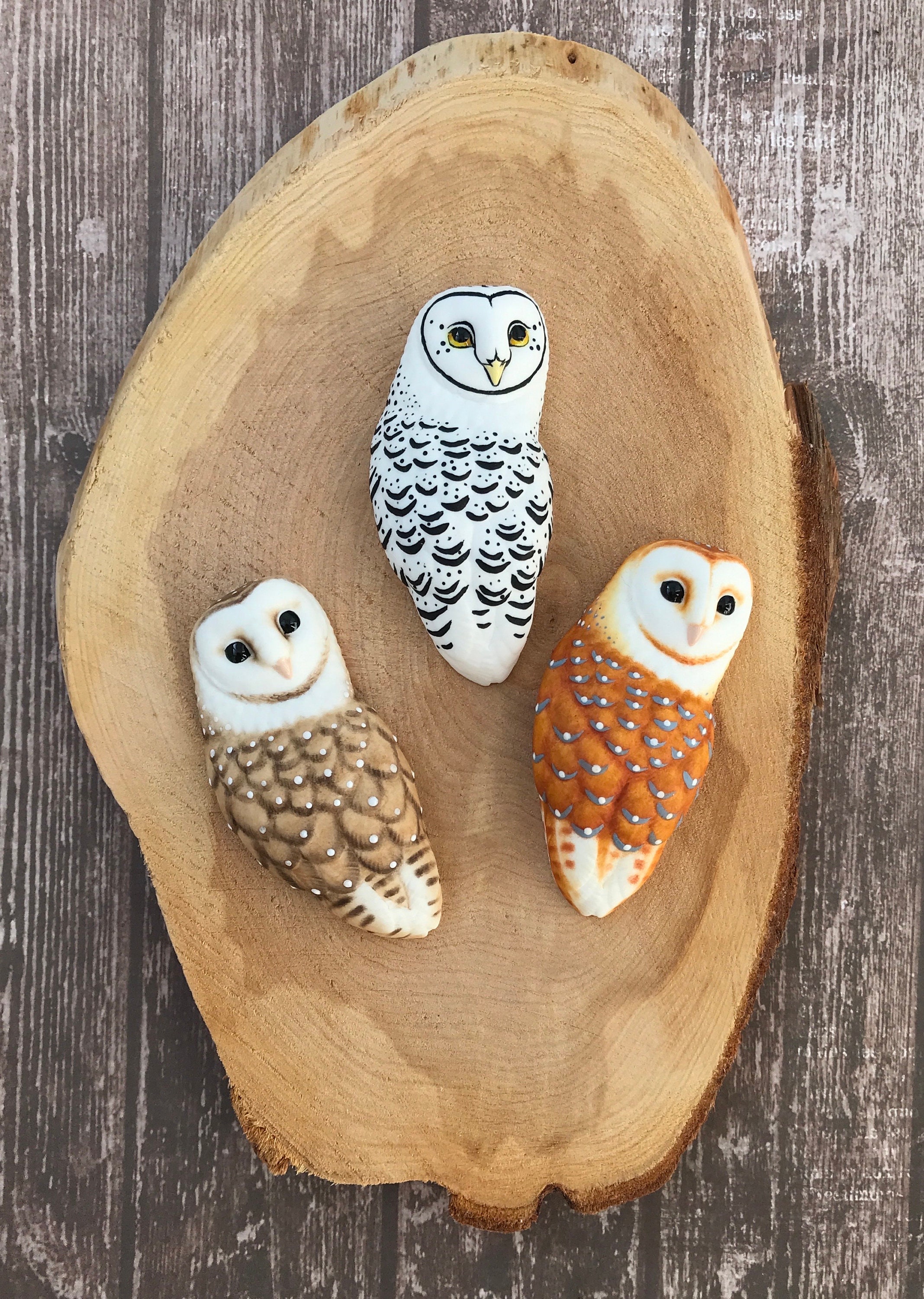 Barn Owl Cabochon Necklace Animal Cabs for Beading Clay Jewelry ...