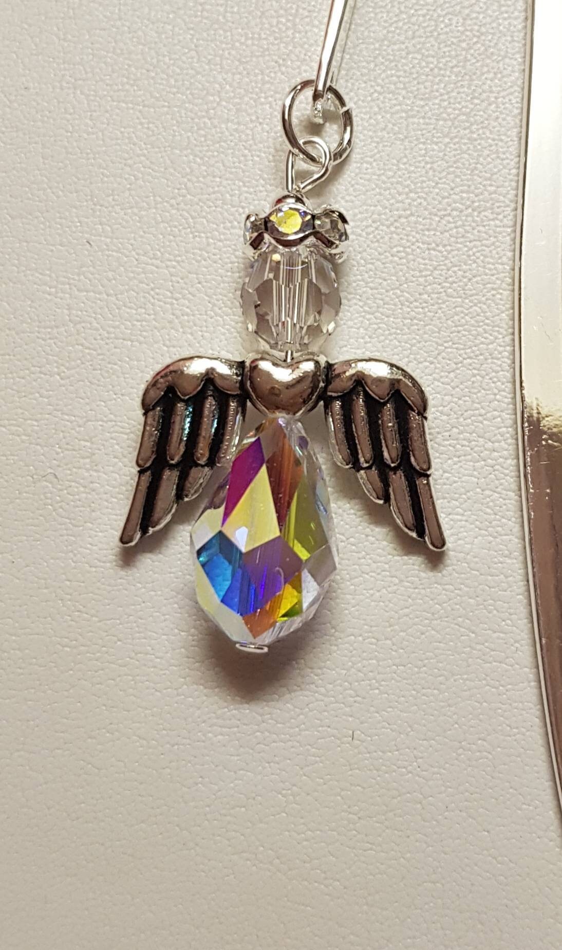 Magnifique signet d'ange avec les éléments swarovski - Etsy France