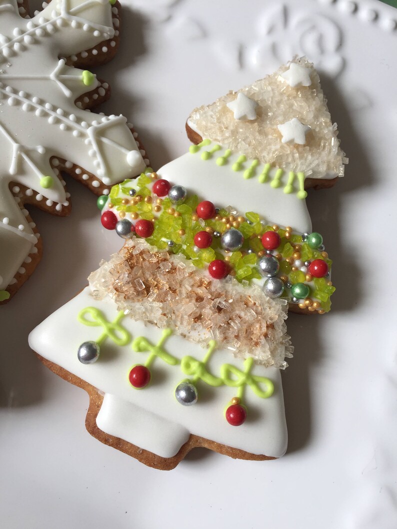 Christmas Decorated Cookies Gift Teacher Gift Stocking | Etsy