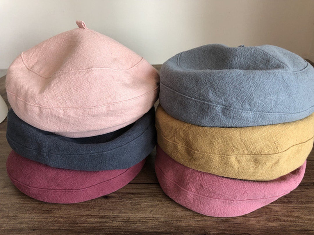 Spring Summer Beret for Women, Linen Beret Hat, Spring/summer Beret for ...