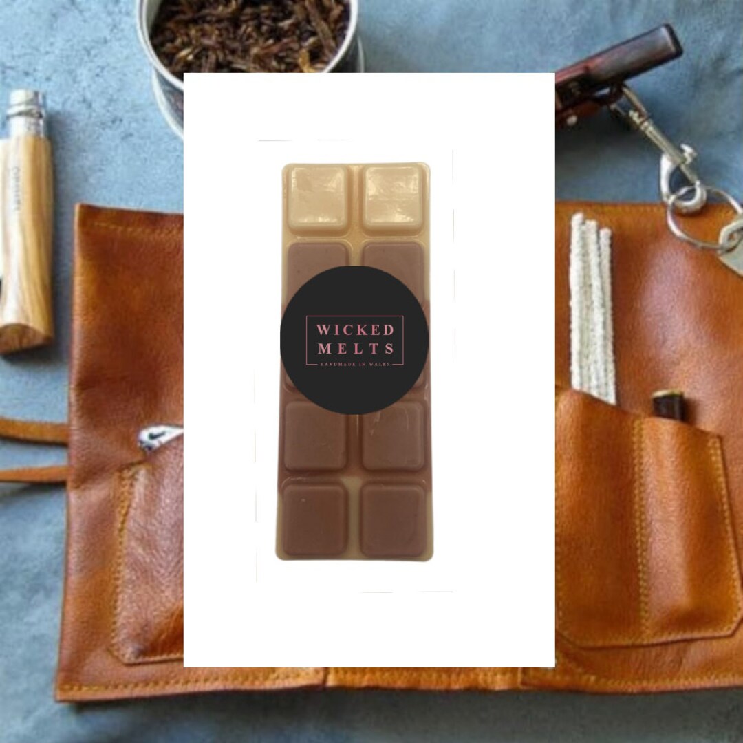 Rich Leather & Tobacco Wax Melts, Vegan Wax Melts, Aftershave Type ...