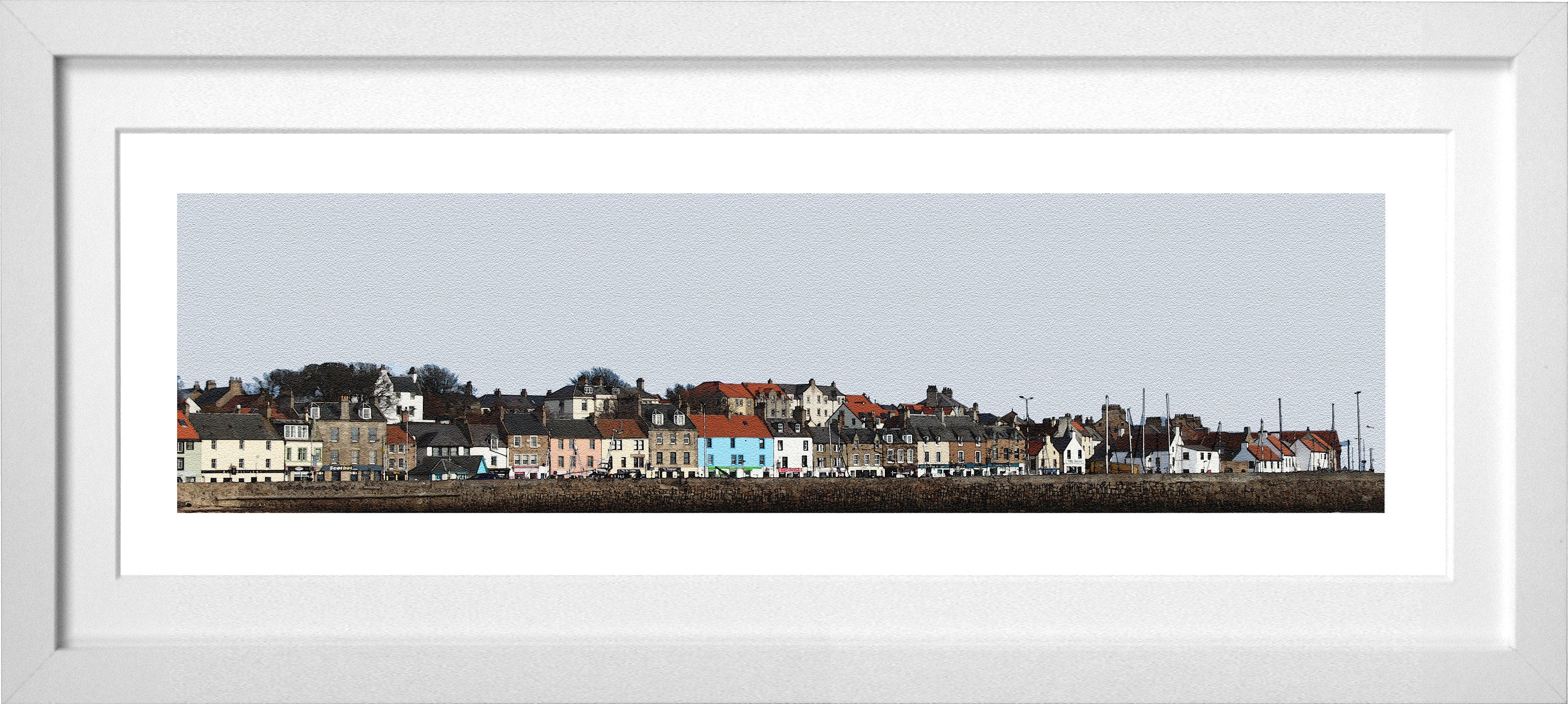 Anstruther Beach Front, Scotland Art Print - Original Artwork - Beach ...