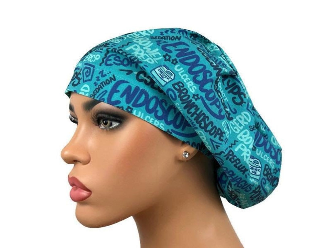 Surgical Scrub Hat, Euro Scrub Cap, GI Surgeon Scrub Hat, Nurse Scrub ...