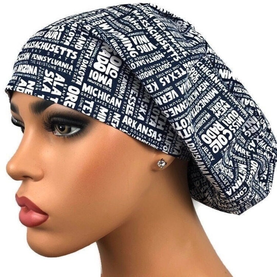 Surgical Scrub Cap, Unisex Scrub Cap, Blue Scrubhat, Medical Scrub ...