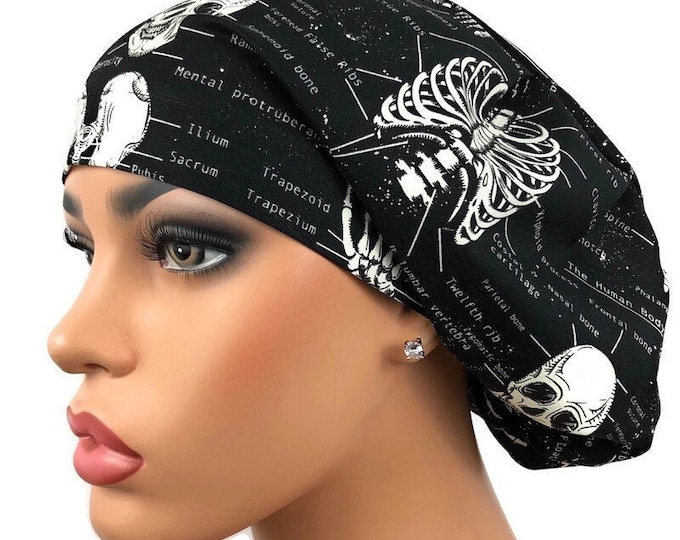 Mens Scrub Hat, Surgical Cap or Orthopedic Surgeon Cap Anatomical ...