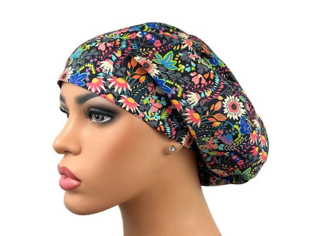 Euro Scrubcap, Nurse Cap for Women, Vet Hat, Nurse Bonnet for Longhair ...