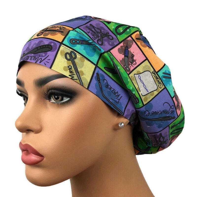 Scrub Cap Surgical Tools Scrub Cap Euro Style Bouffant OR - Etsy
