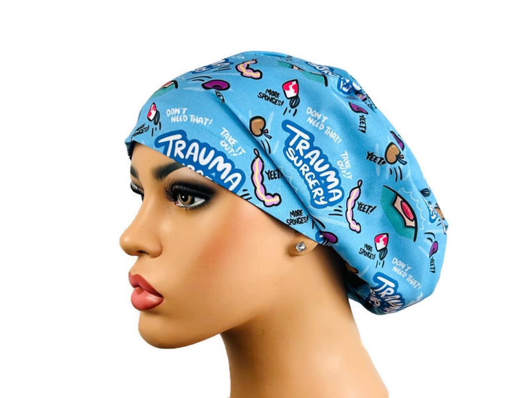 Surgical Cap, Funny Scrub Hat, OR Scrub Hat, Satin Line Option, Euro ...