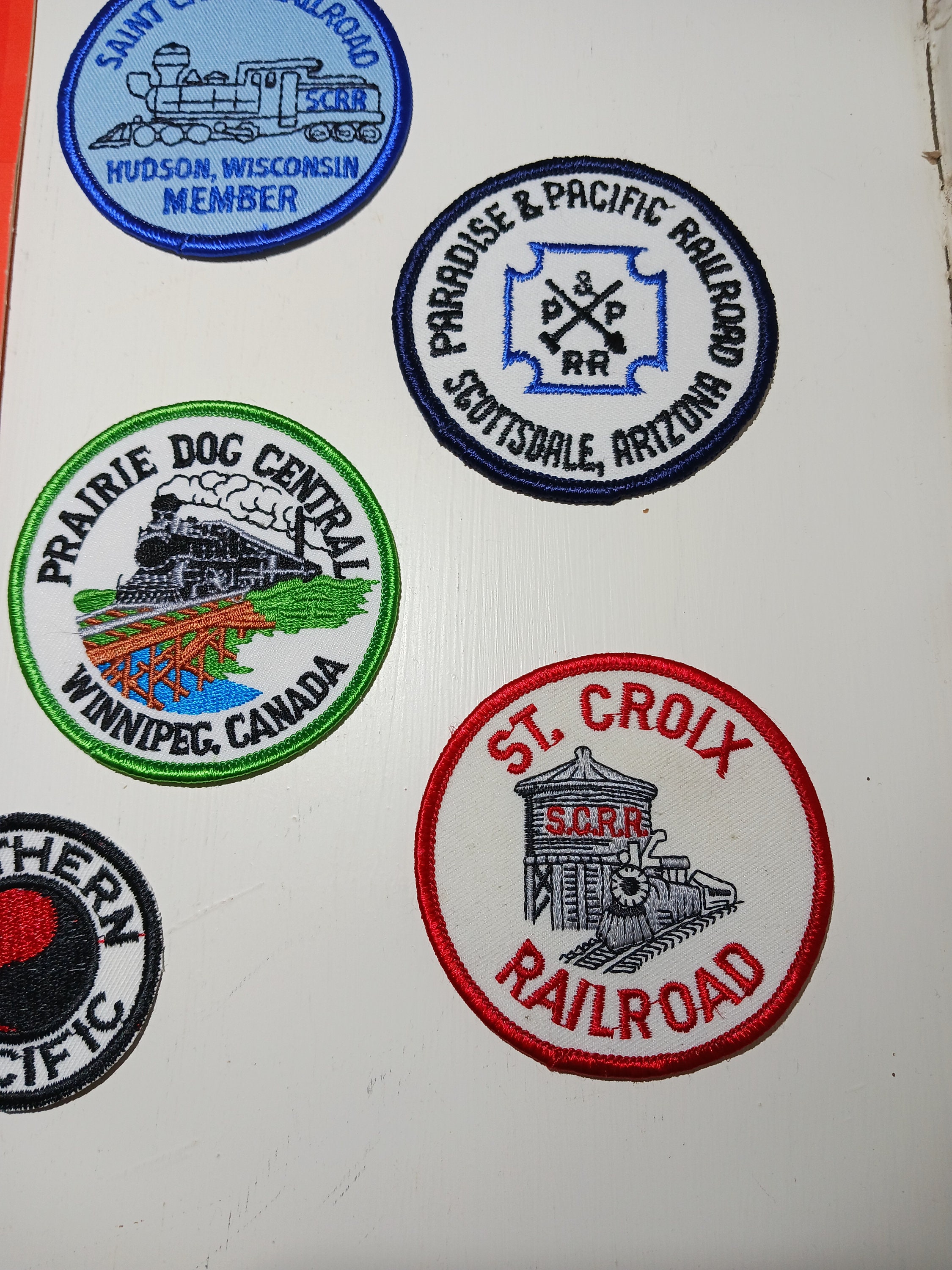 Vintage Railroad Embroidered Patches Canadian, Wisconsin, Arizona - Etsy