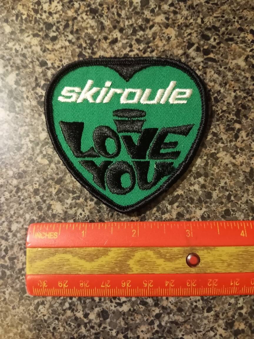 Vintage Skiroule I Love You Heart Clothing Patch - Etsy