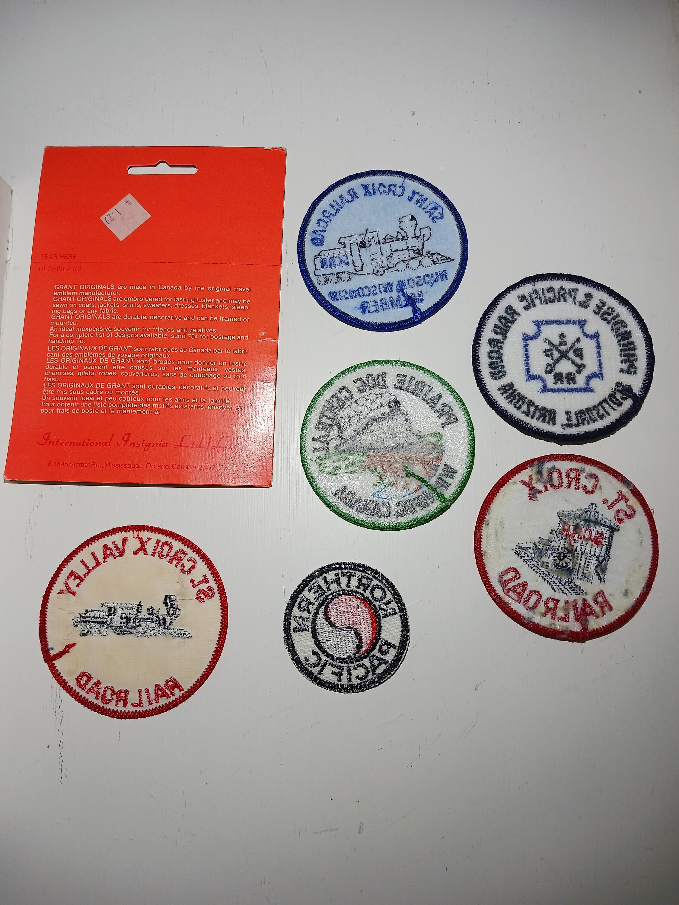 Vintage Railroad Embroidered Patches Canadian, Wisconsin, Arizona - Etsy