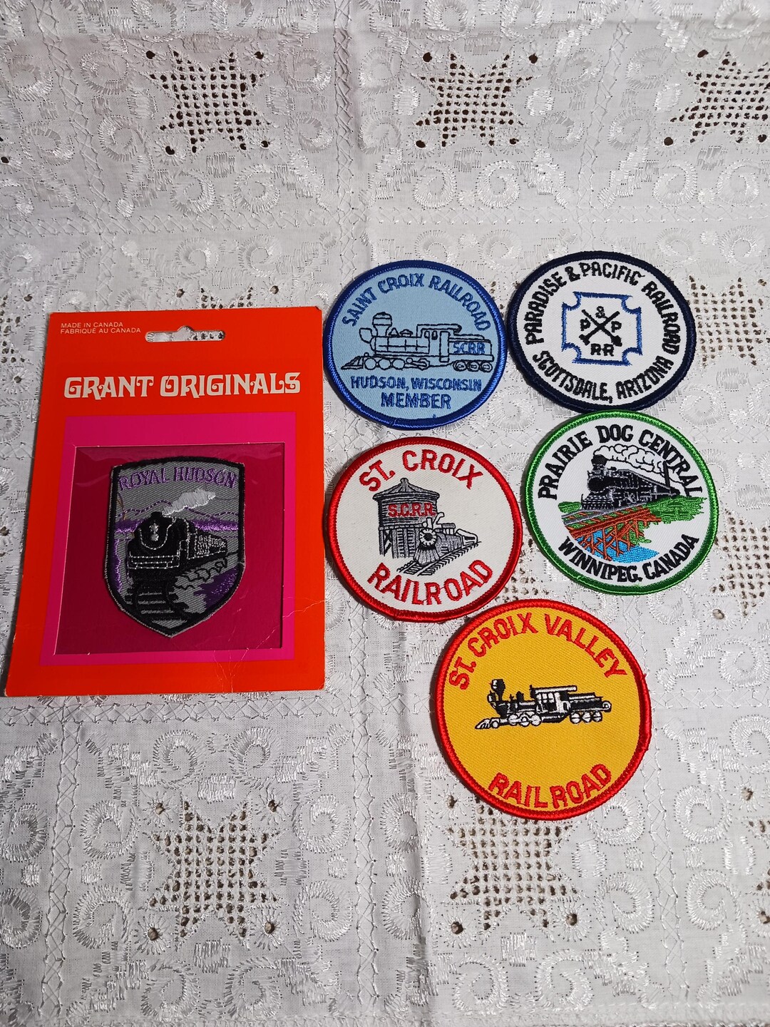 Vintage Railroad Embroidered Patches Canadian, Wisconsin, Arizona - Etsy