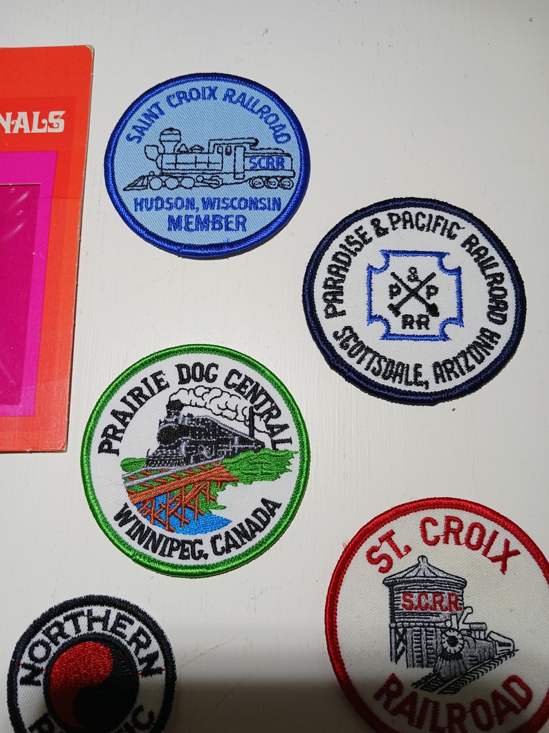 Vintage Railroad Embroidered Patches Canadian, Wisconsin, Arizona - Etsy