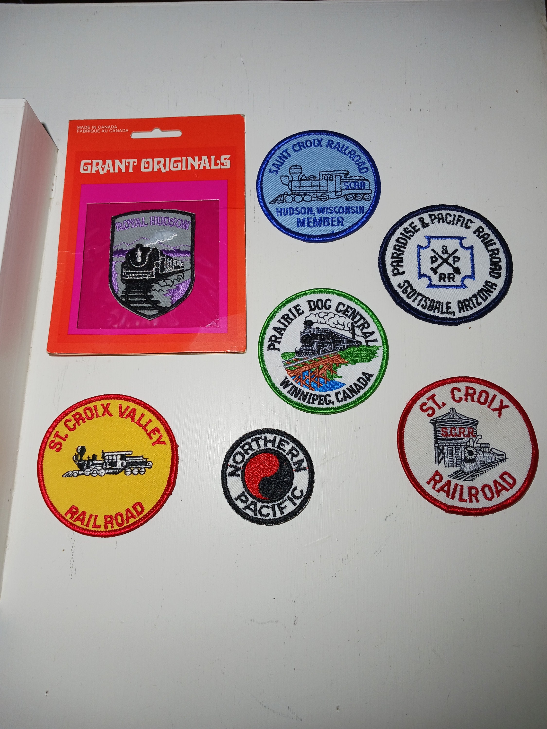 Vintage Railroad Embroidered Patches Canadian, Wisconsin, Arizona - Etsy