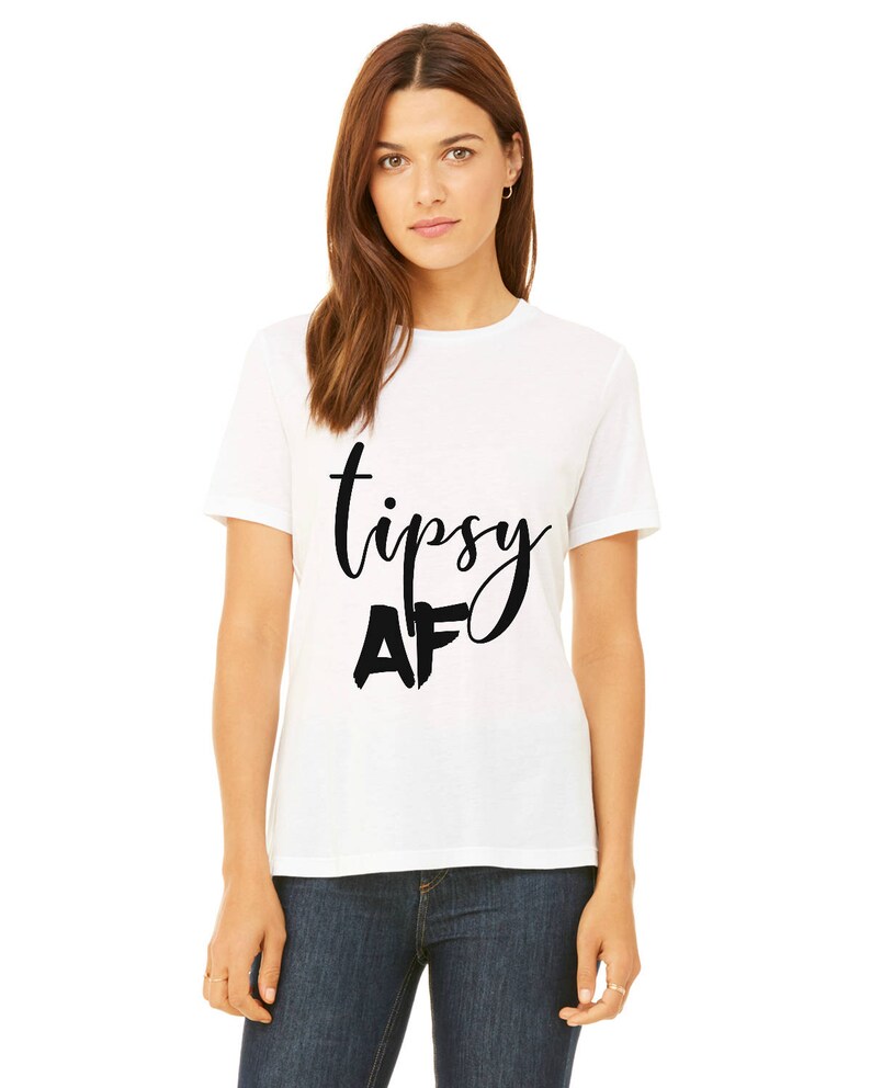 Tipsy AF Tipsy T-shirt Women's Feminist Urban Feminist - Etsy