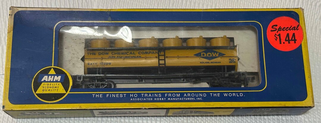 Vintage AHM Six Dome Tank Car 5429 F Dow Chemical Company - Etsy