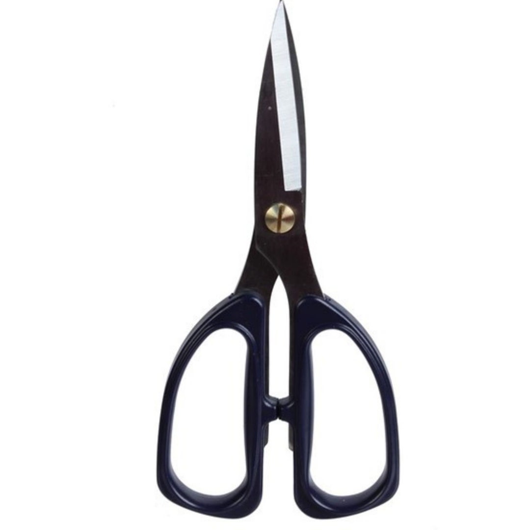 7.25" Deluxe Precision Blue Handle All Purpose Stainless Steel Scissors ...