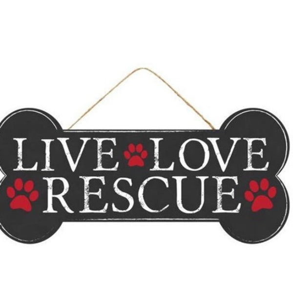 Rescue Dog Sign - Etsy
