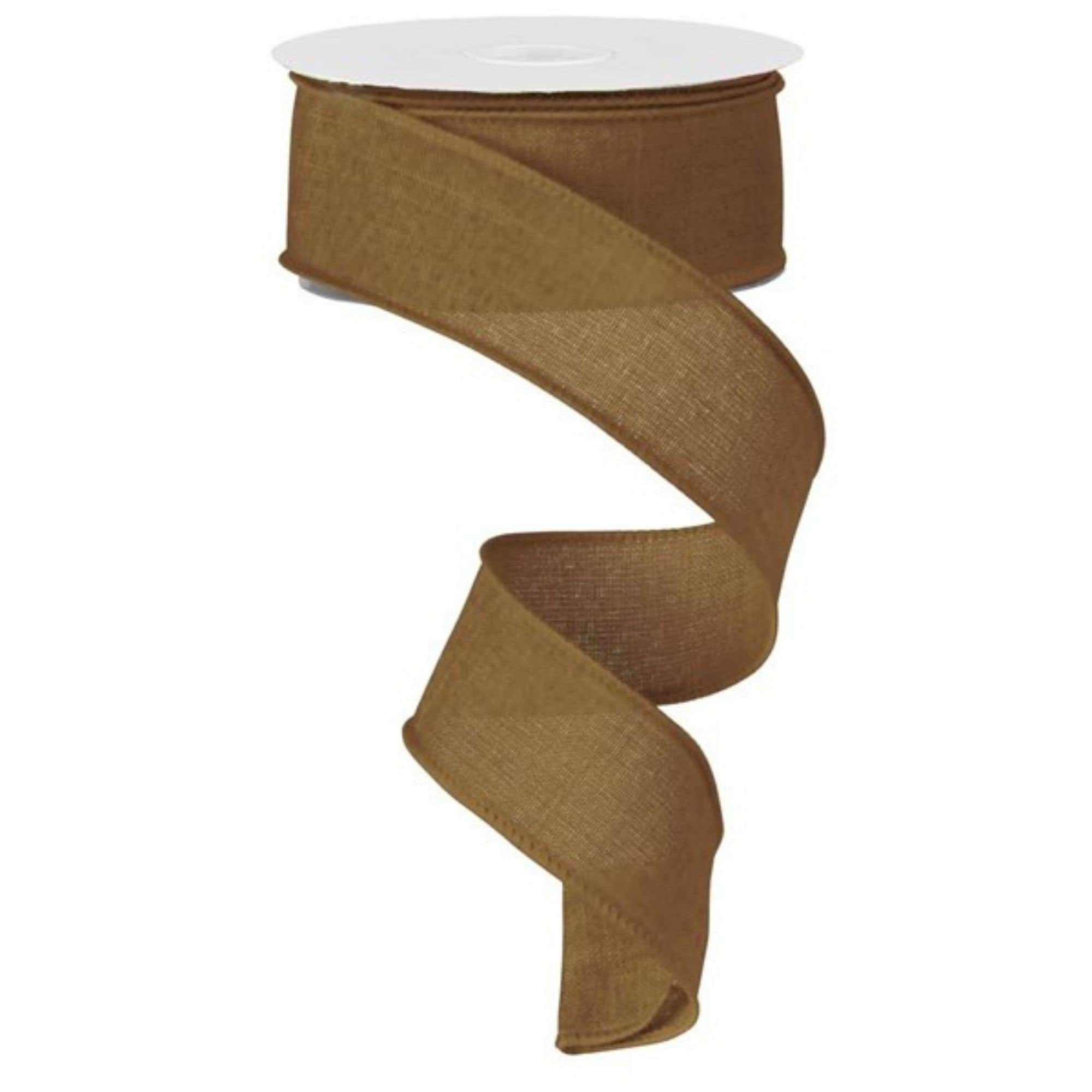 Wired Ribbon by the Roll 1.5 X 50 Yards Burlap Canvas | Etsy