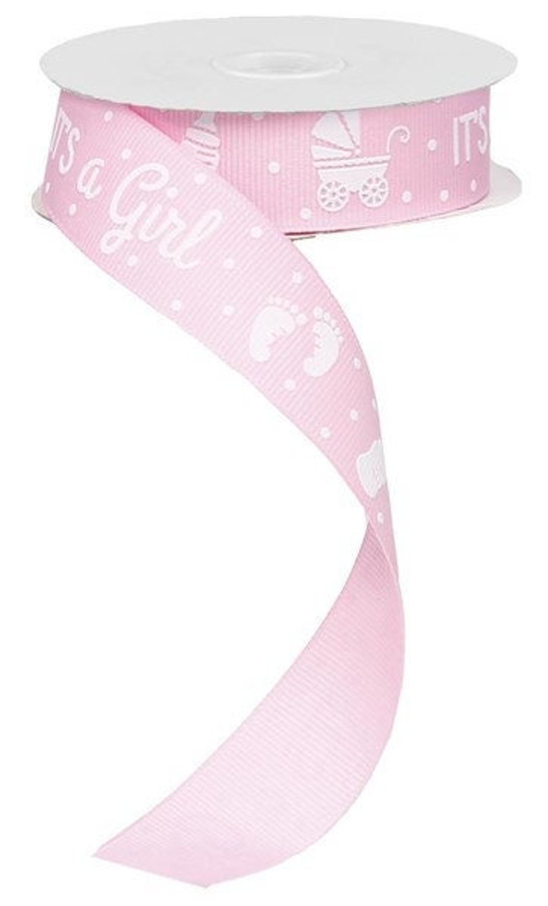 Grosgrain Ribbon Pink It's a Girl Theme 7/8" X 25 Yards - Etsy