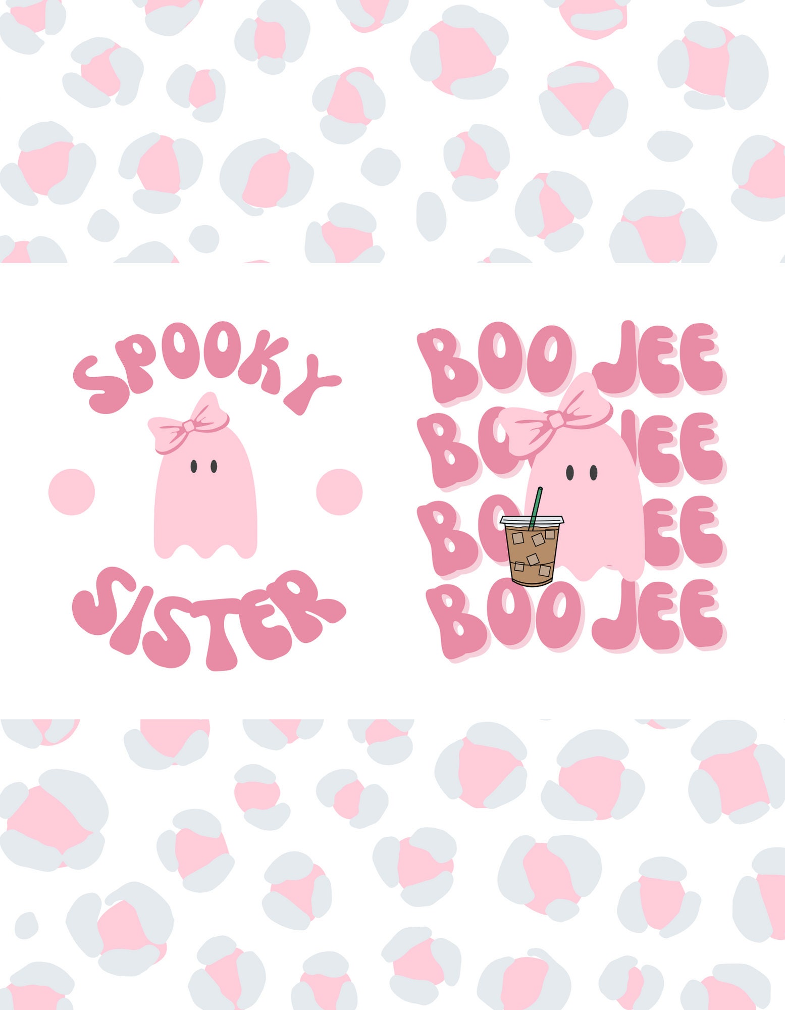 Halloween Template SVG Instant File Download Spooky Season Cute Ghost ...