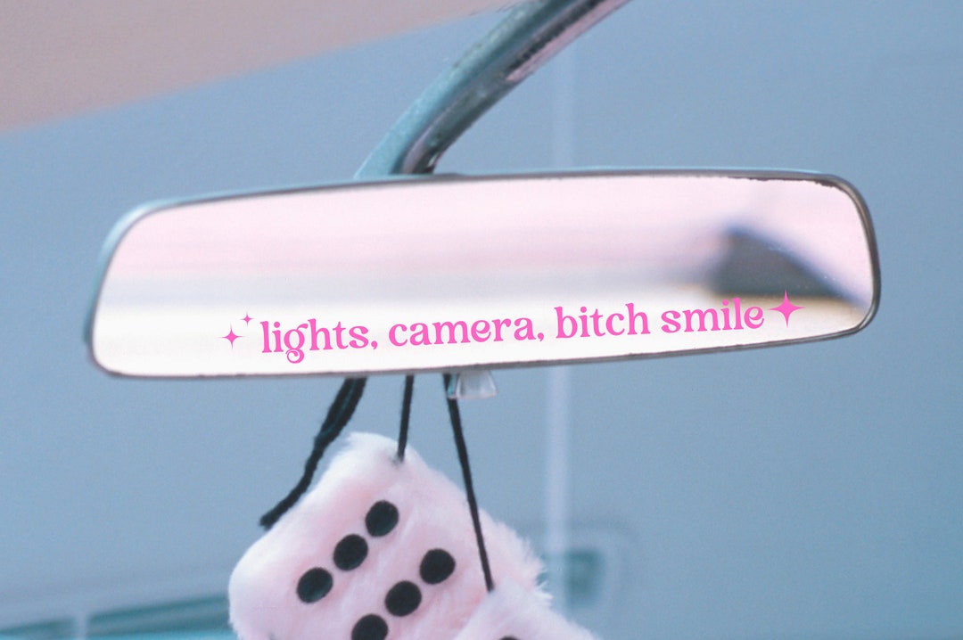 Lights, Camera, Bitch Smile, TTPD Inspired Vinyl Decal | 6"w X 1" H ...