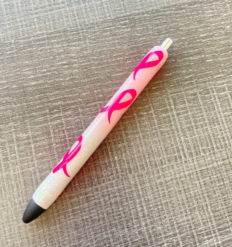Breast Cancer Awareness Month October Glitter Pen Inkjoy - Etsy