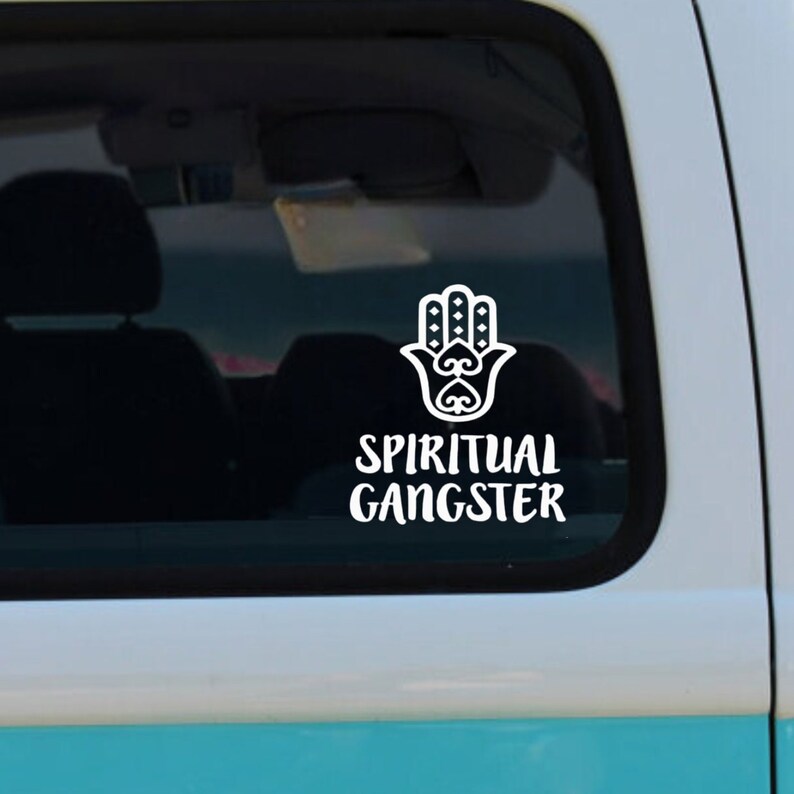Spiritual Gangster Vinyl Decal | 5.5"w X 5" H | Bumper Sticker Decals ...