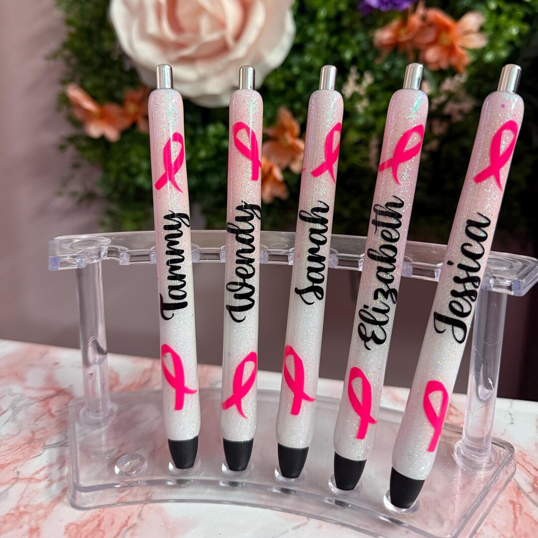 Breast Cancer Awareness Month October Glitter Pen | Inkjoy Glitter Pen ...