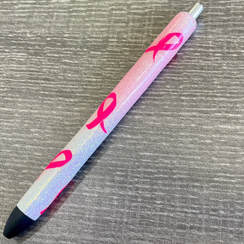 Breast Cancer Awareness Month October Glitter Pen Inkjoy - Etsy