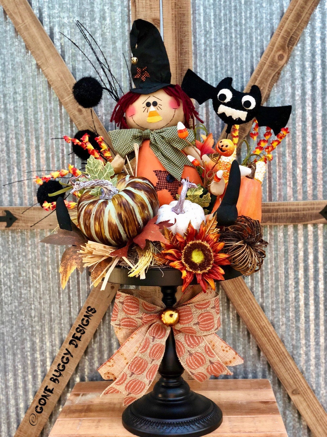 Handmade Witch Fall Halloween Centerpiece - Etsy