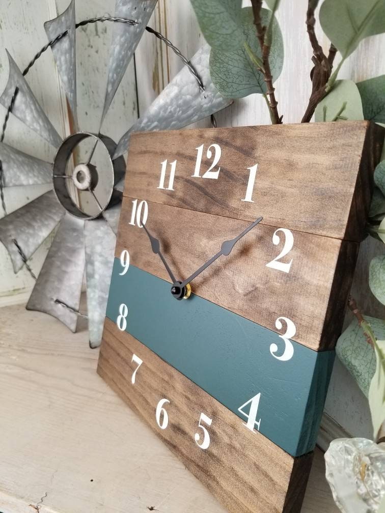 Farmhouse Wood Clock - Etsy