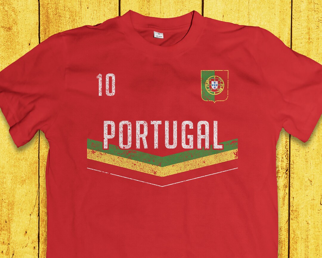 Portugal Soccer Shirt, Personalised Name, Mens Football Shirt, Premium ...