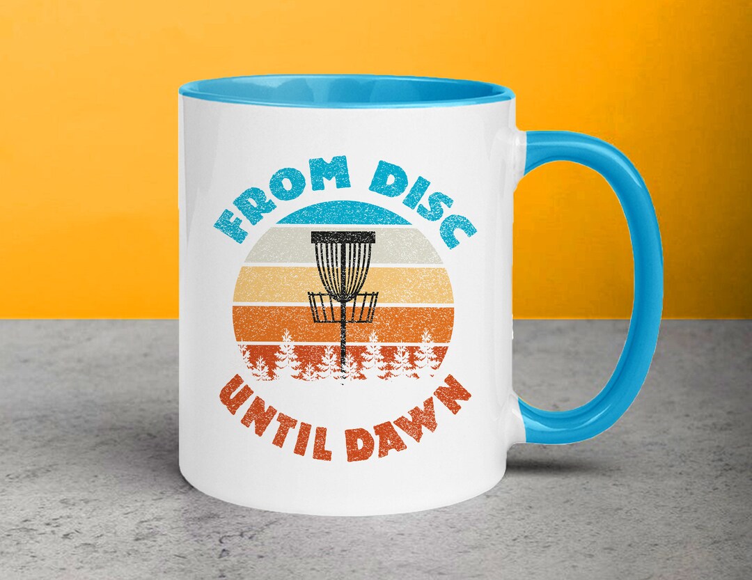 Vintage Disc Golf Sunset Coffee Mug, Flying Disc Cup Dad, Mom Gift 229 ...