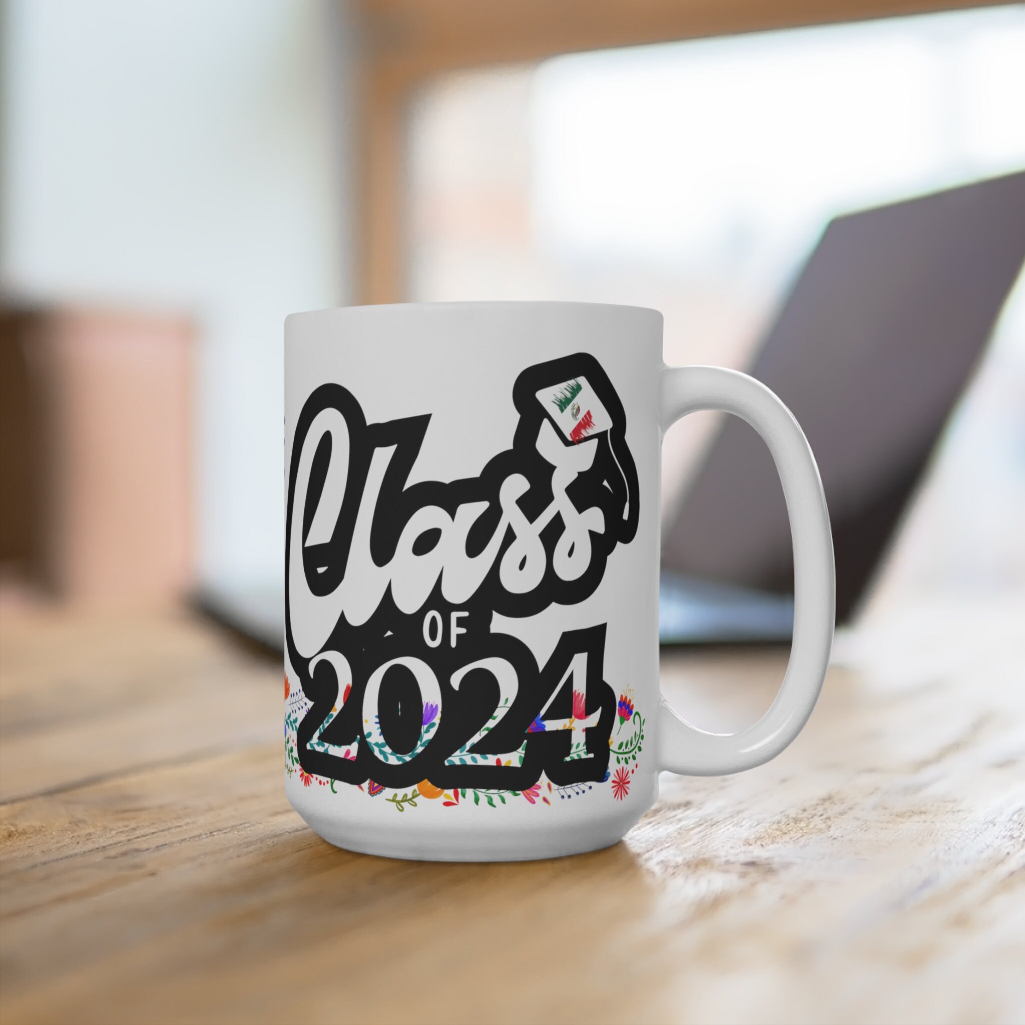 Graduation 2024, Flork, Coffee Mug 15oz. Graduate, Mexican Colors ...