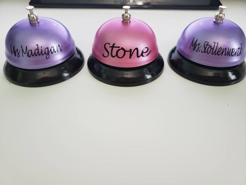 Personalized Teacher Classroom Call Bell With Name /customize Teacher ...