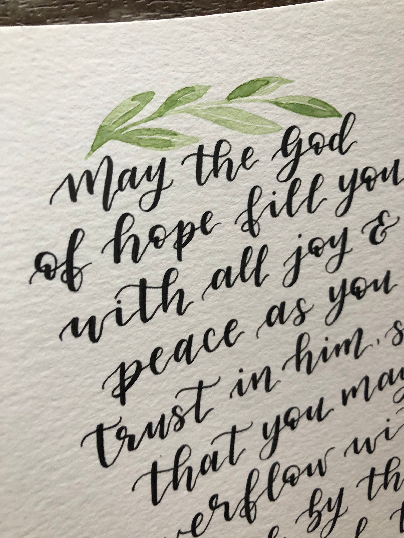 Romans 15:13 May the God of hope fill you with all joy | Etsy