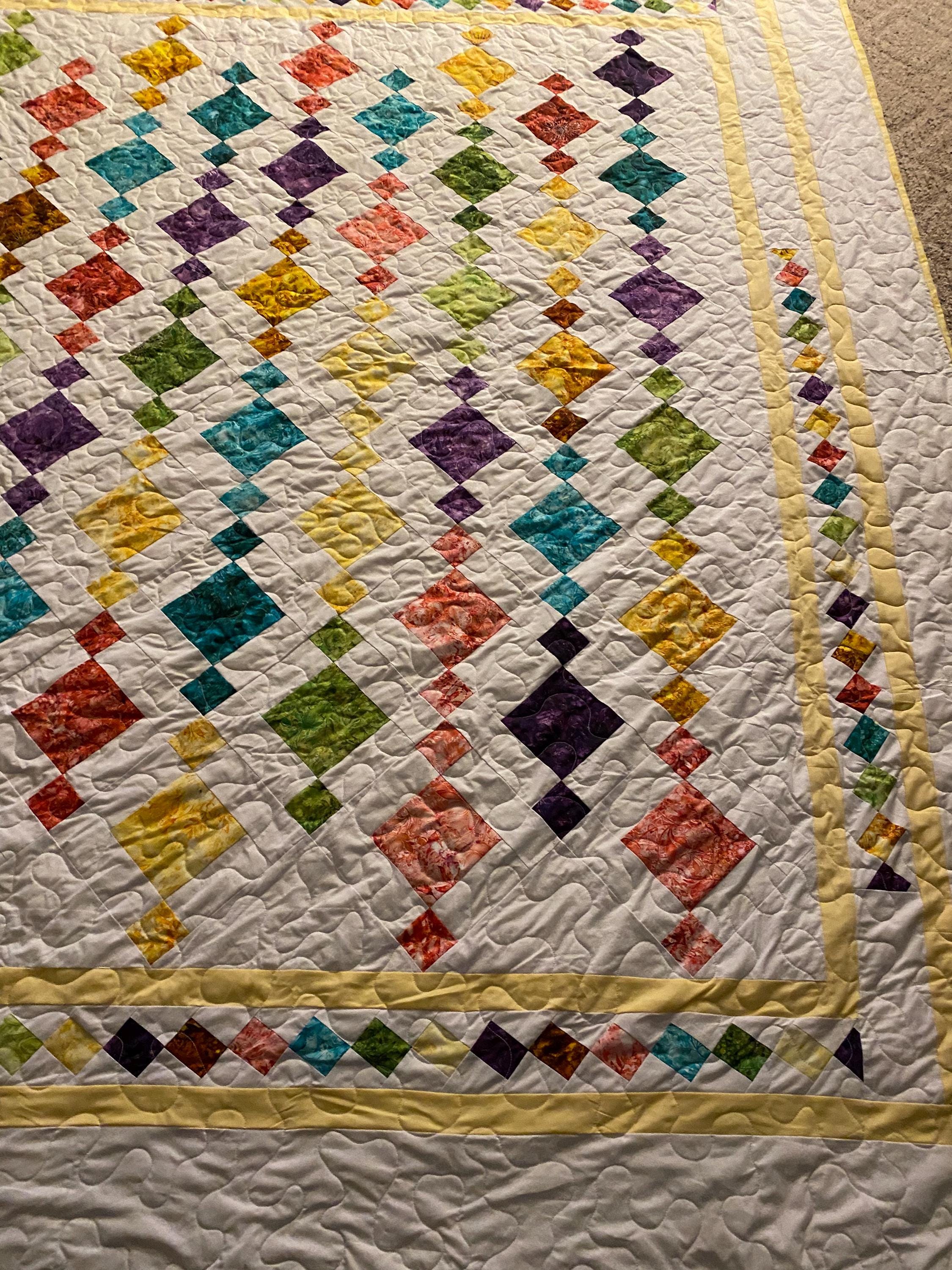 Chandelier Quilt in Jewel Tones - Etsy