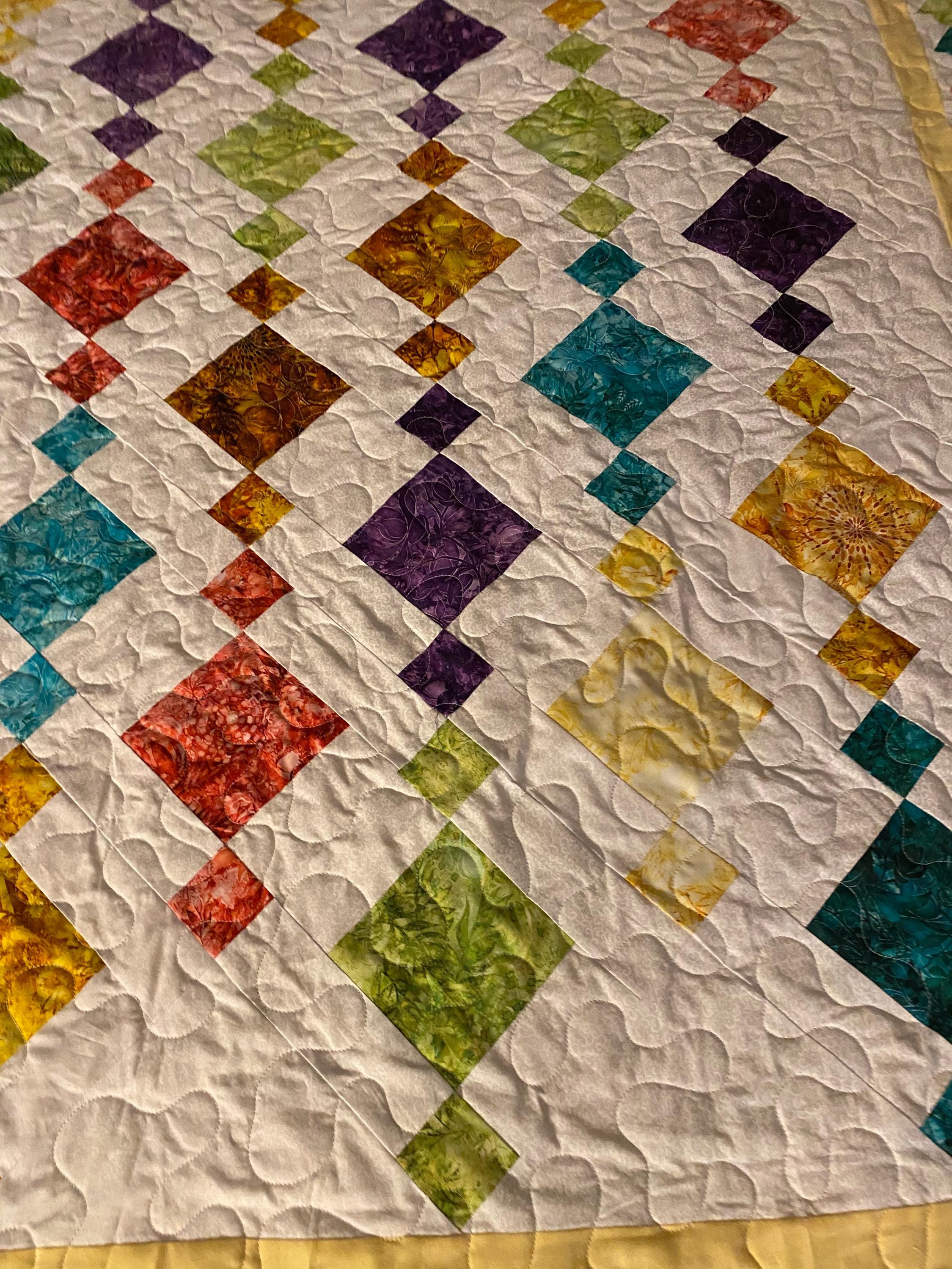 Chandelier Quilt in Jewel Tones - Etsy