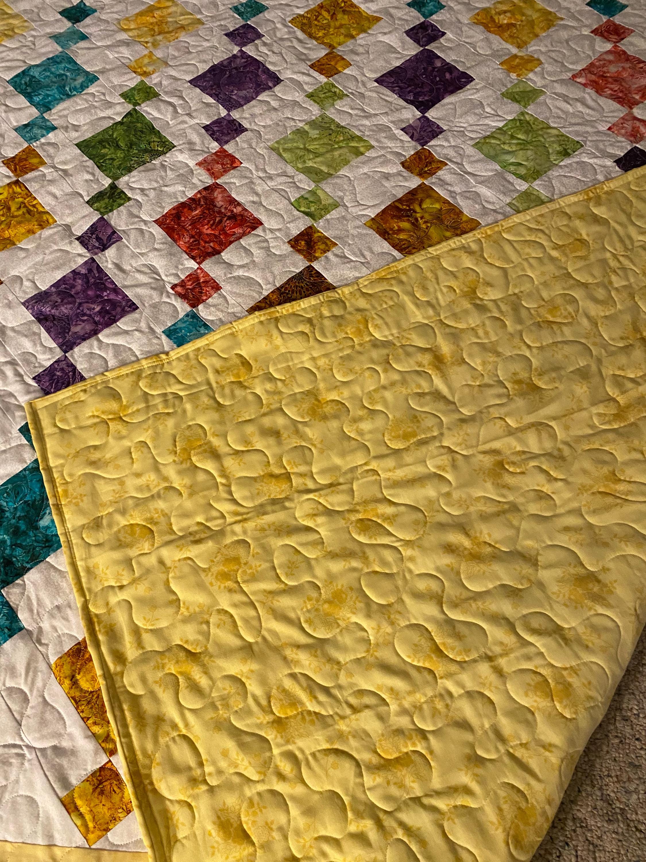 Chandelier Quilt in Jewel Tones - Etsy