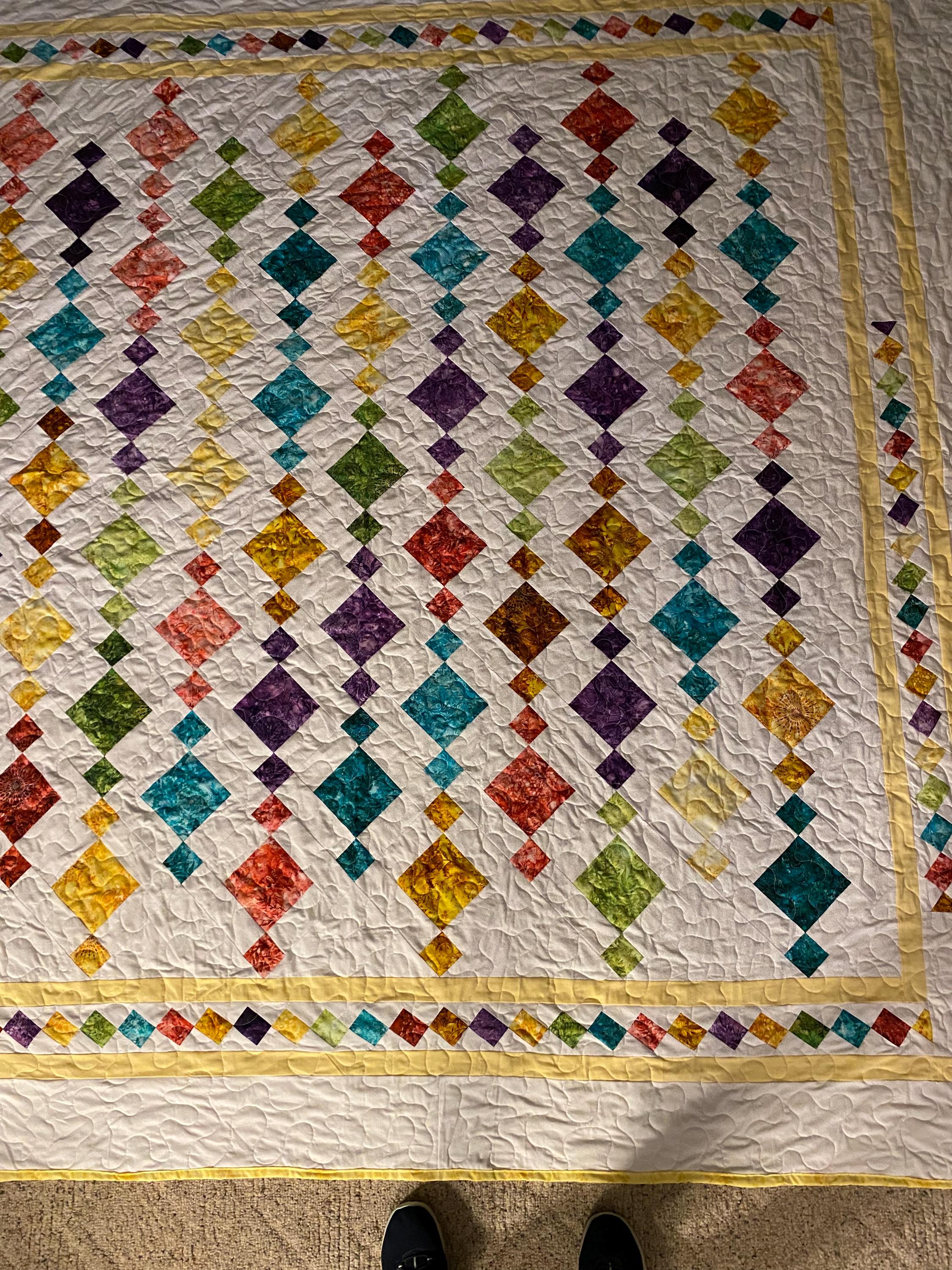 Chandelier Quilt in Jewel Tones - Etsy
