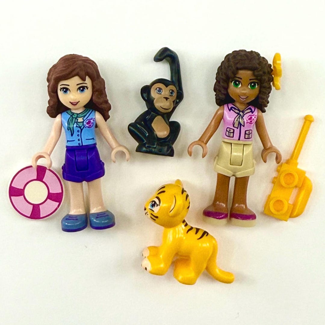 LEGO® Friends Mini Figure Bundle - Jungle Rescue Girls - 2 Mini Dolls ...