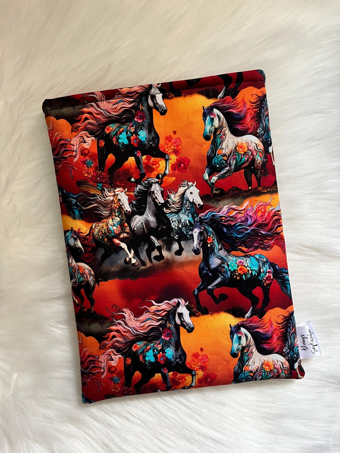 Rainbow Horses Running Bookish Sleeve / iPad / Tablet / Kindle Cover - Etsy