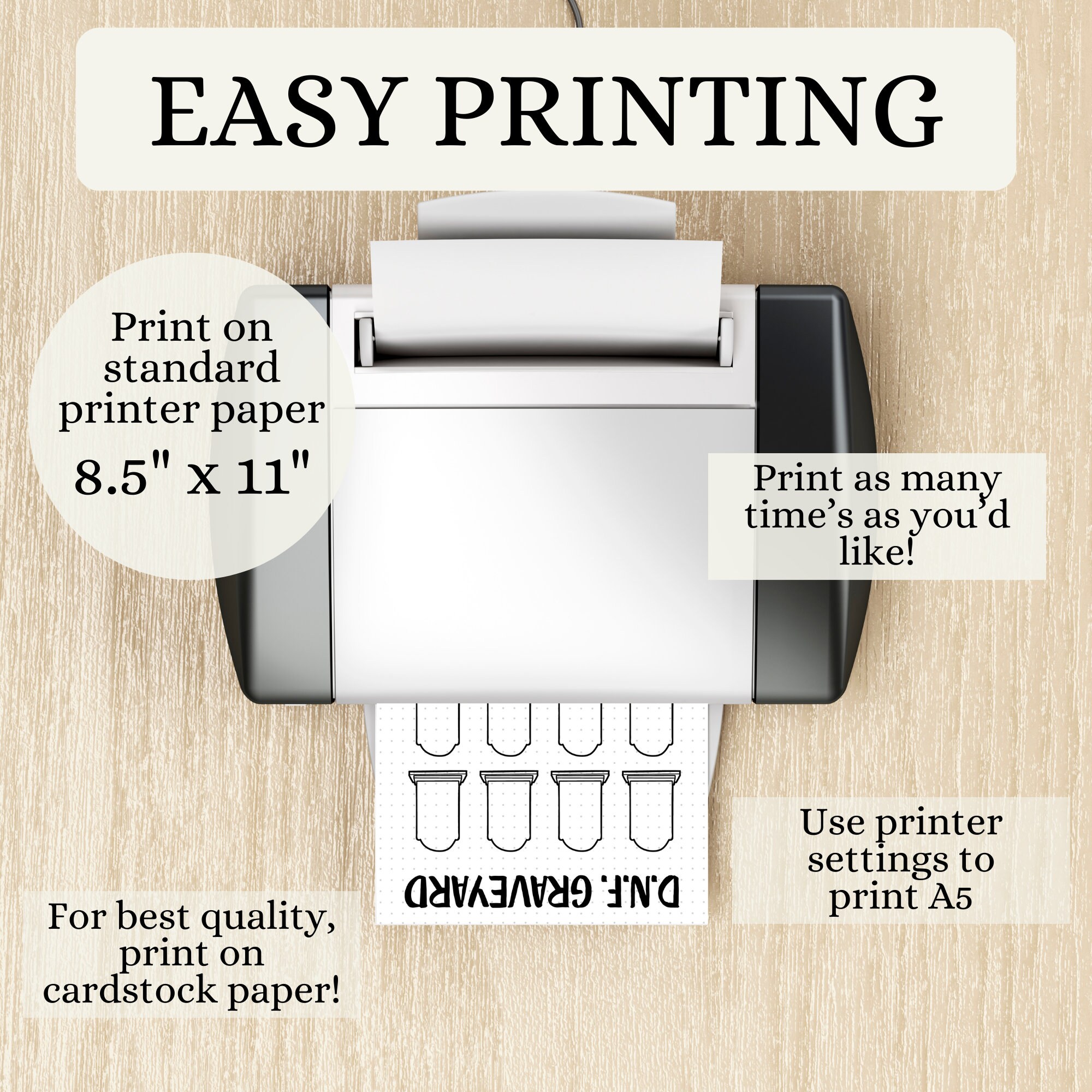 Did Not Finish DNF Graveyard - A5 Journal Page - Printable Tracker ...