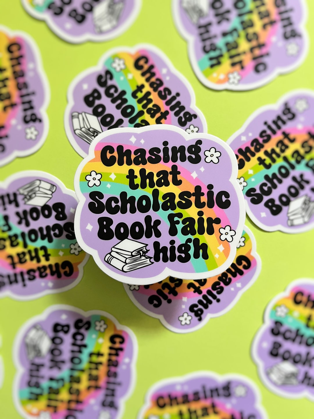 Scholastic Book Fair Adult Bookish Sticker Inspired / Laptop Sticker ...