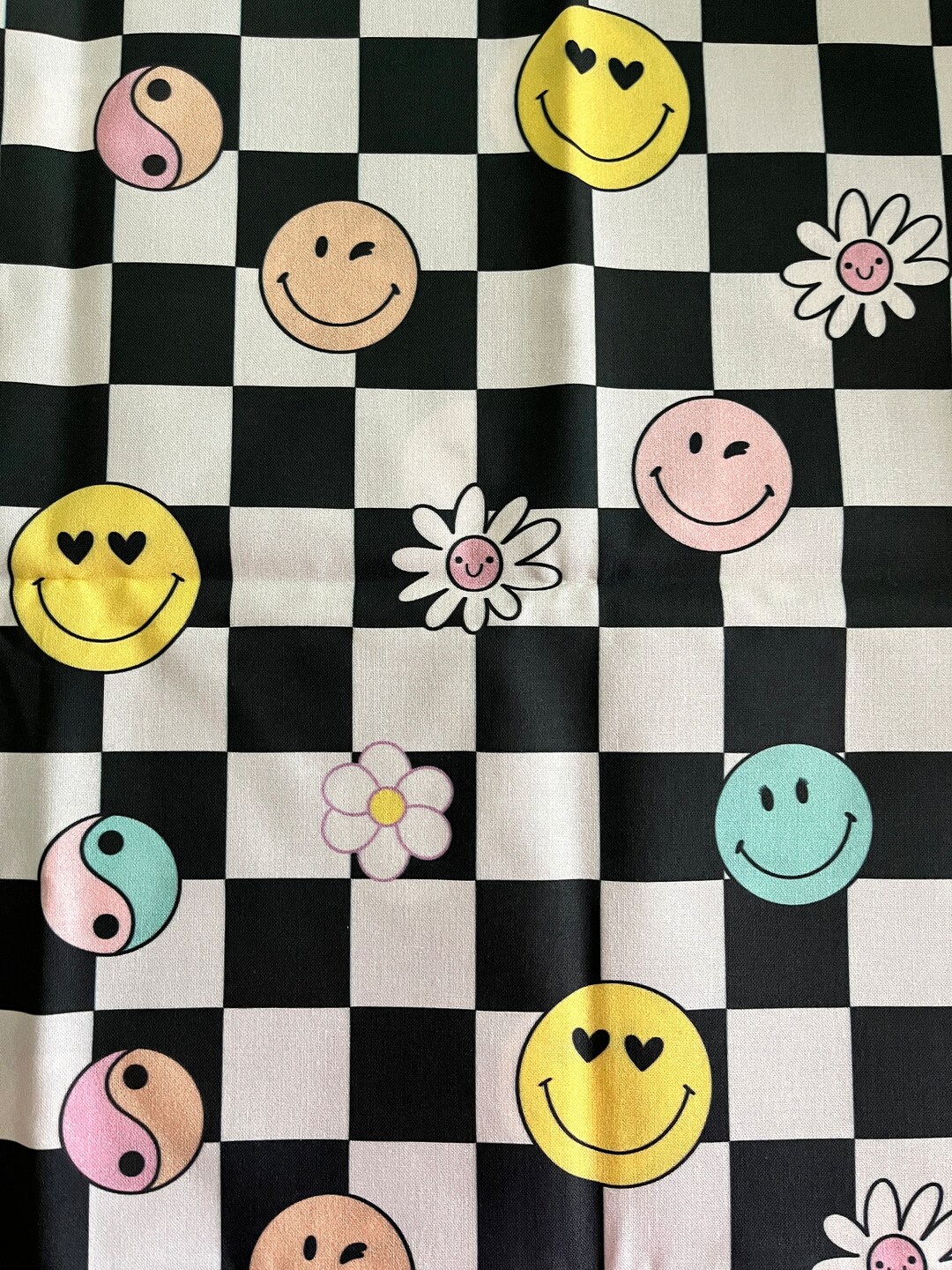 Checkered Y2K Smiley Faces Bookish Sleeve/ipad/tablet Cover - Etsy