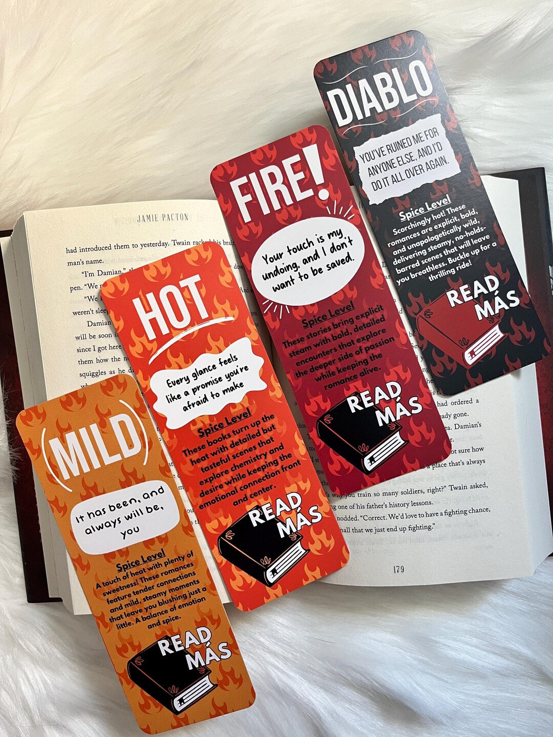 Spice Rating Bookmarks Book Club Bookmark, Book Club Bookmark, Cute ...